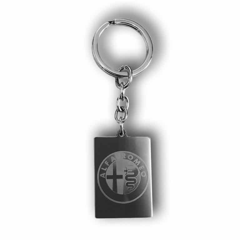 Personalized Alfa Romeo Key Chain Gift | Custom Keyring Present