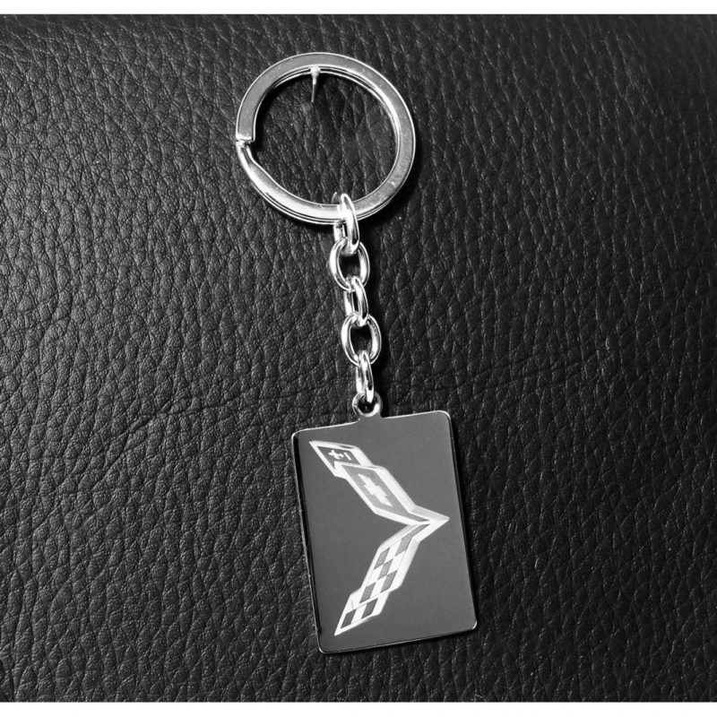 Personalized Corvette Key Chain Gift | Custom Keyring Present