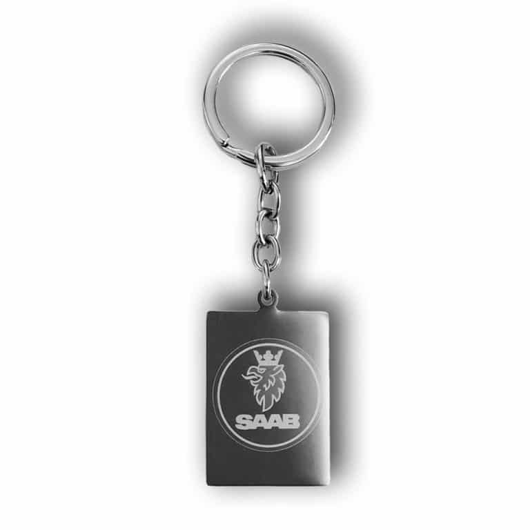 Custom Saab Key Chain Gift | Personalized Saab Keyring Present